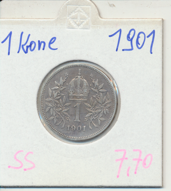 1 Krone 1901 | 1 Krone | Franz Joseph I. Kronenwährung ab 1892 | RDR ...