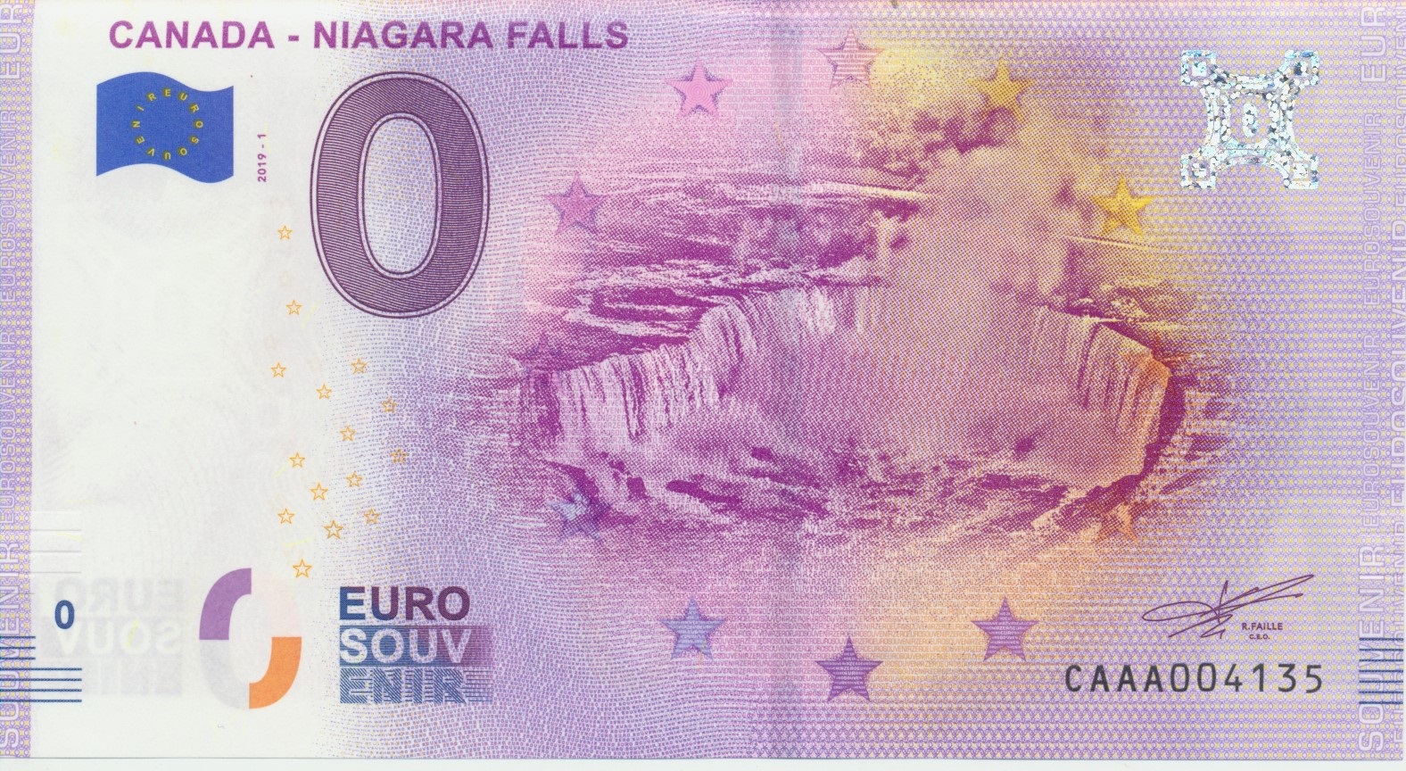 Canada Niagaria Falls - Unc 0 Euro Schein 2019-1 | Verschiedene | 0 ...