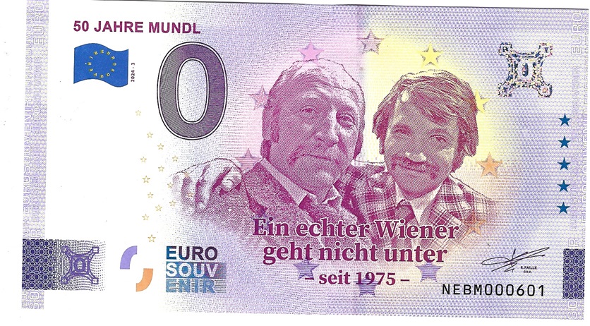 ANK.Nr. 50 Jahre Mundl 0 Euro Schein 2024-3 | Österreich | 0 Euro ...