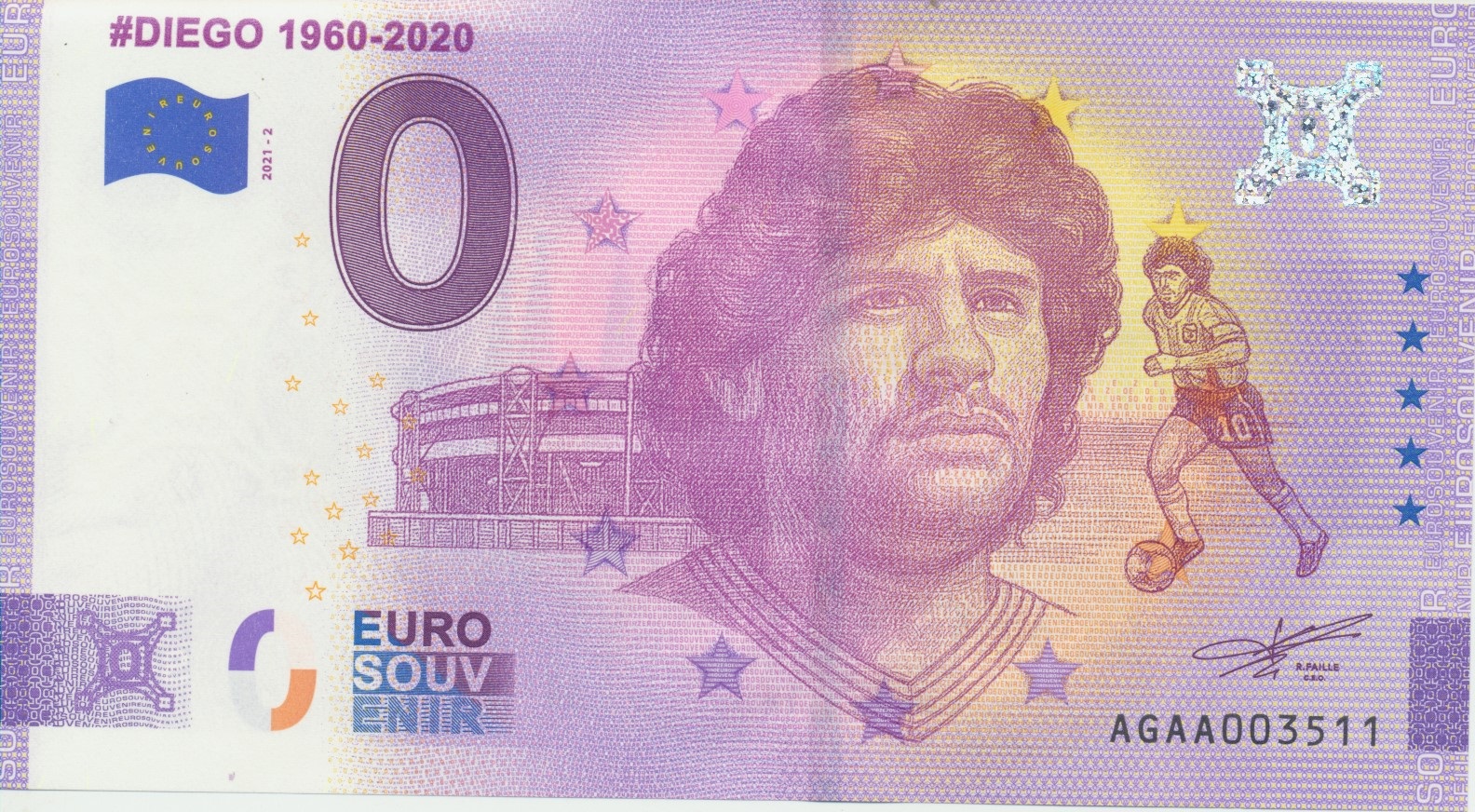 Diego 1960-2020 Argentinien - Unc 0 Euro Schein 2021-2 | Verschiedene ...