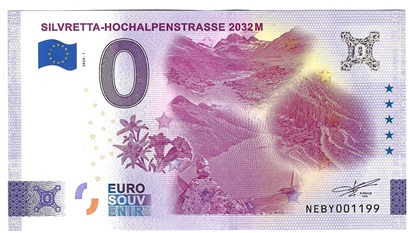 ANK.Nr.83 Silvretta Hochalpenstrasse 0 Euro Schein 2024-1 | Österreich ...