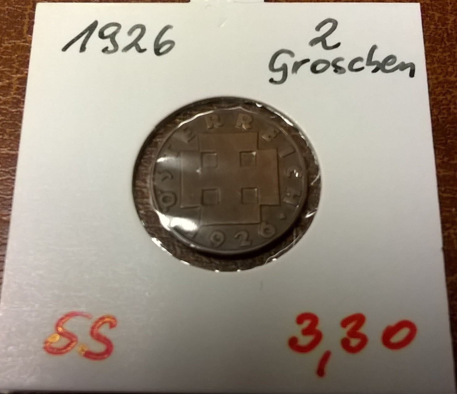 2 Groschen 1926 | 2 Groschen - 1.Rep. | Münzen 1. Republik ( 1918 ...