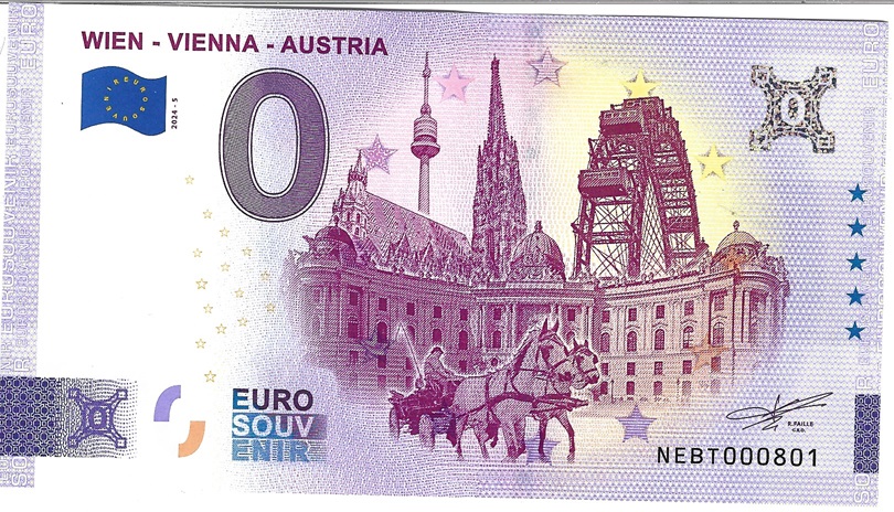 ANK.Nr.85 Wien Vienna Austria 0 Euro Schein 2024-5 | Österreich | 0 ...