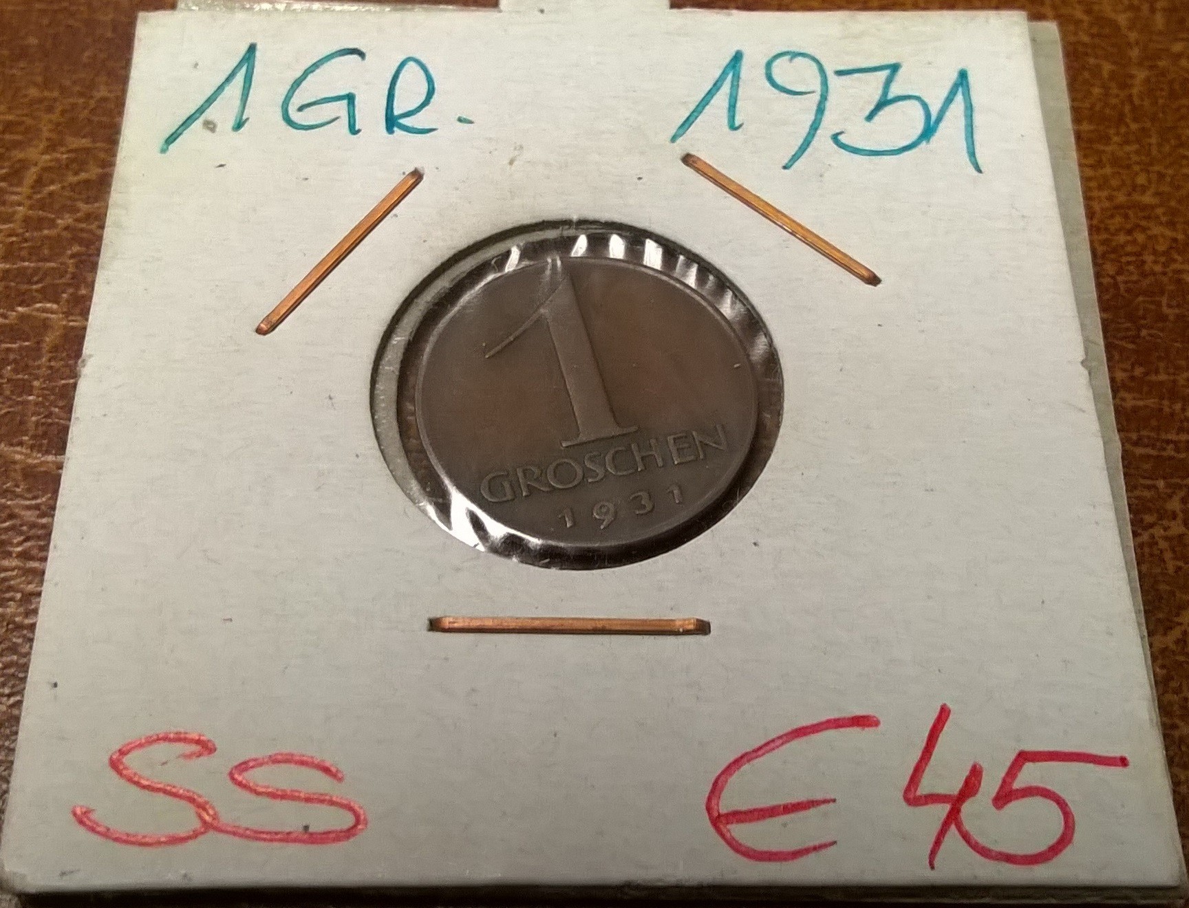 1 Groschen 1931 | 1 Groschen - 1.Rep. | Münzen 1. Republik ( 1918 ...